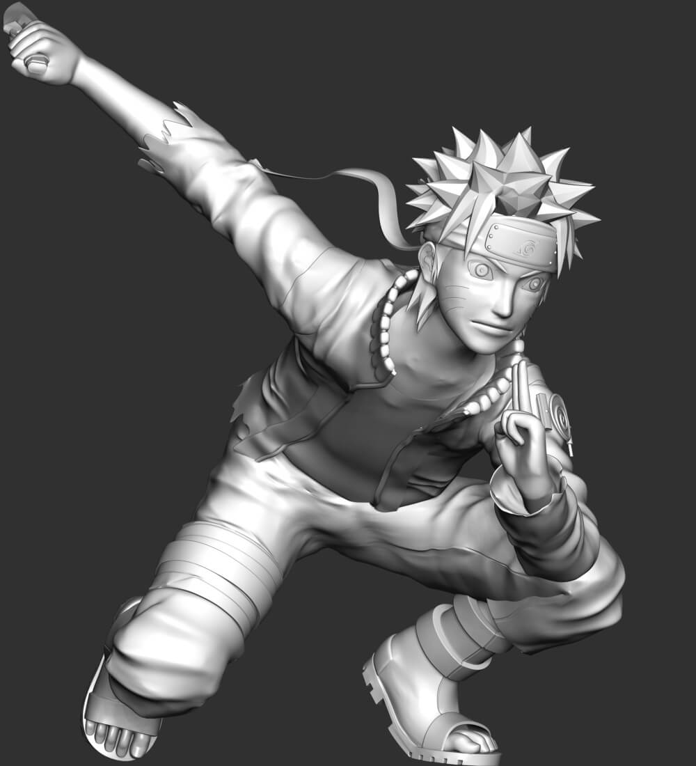 Naruto Fan Art - 3D Print Model by lovemodel