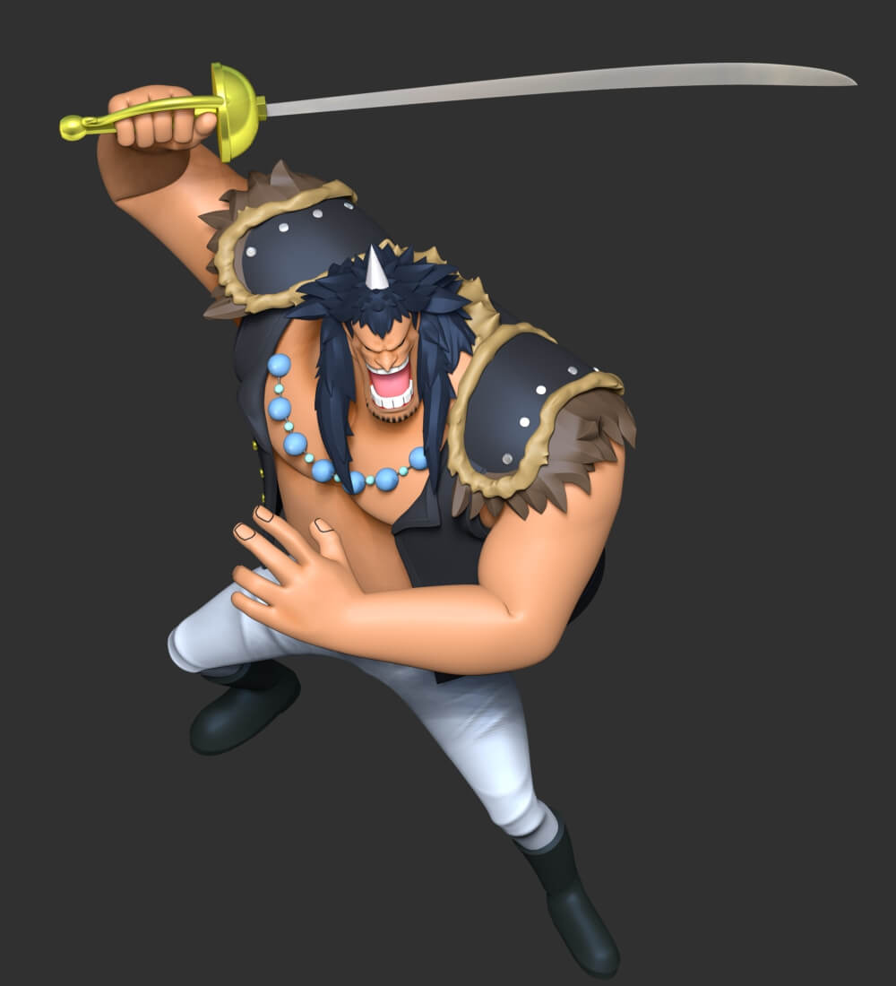 One Piece - Beast Pirate 3 3D Model by lovemodel