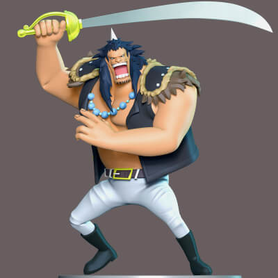 One Piece - Beast Pirate 3 3D Model by lovemodel
