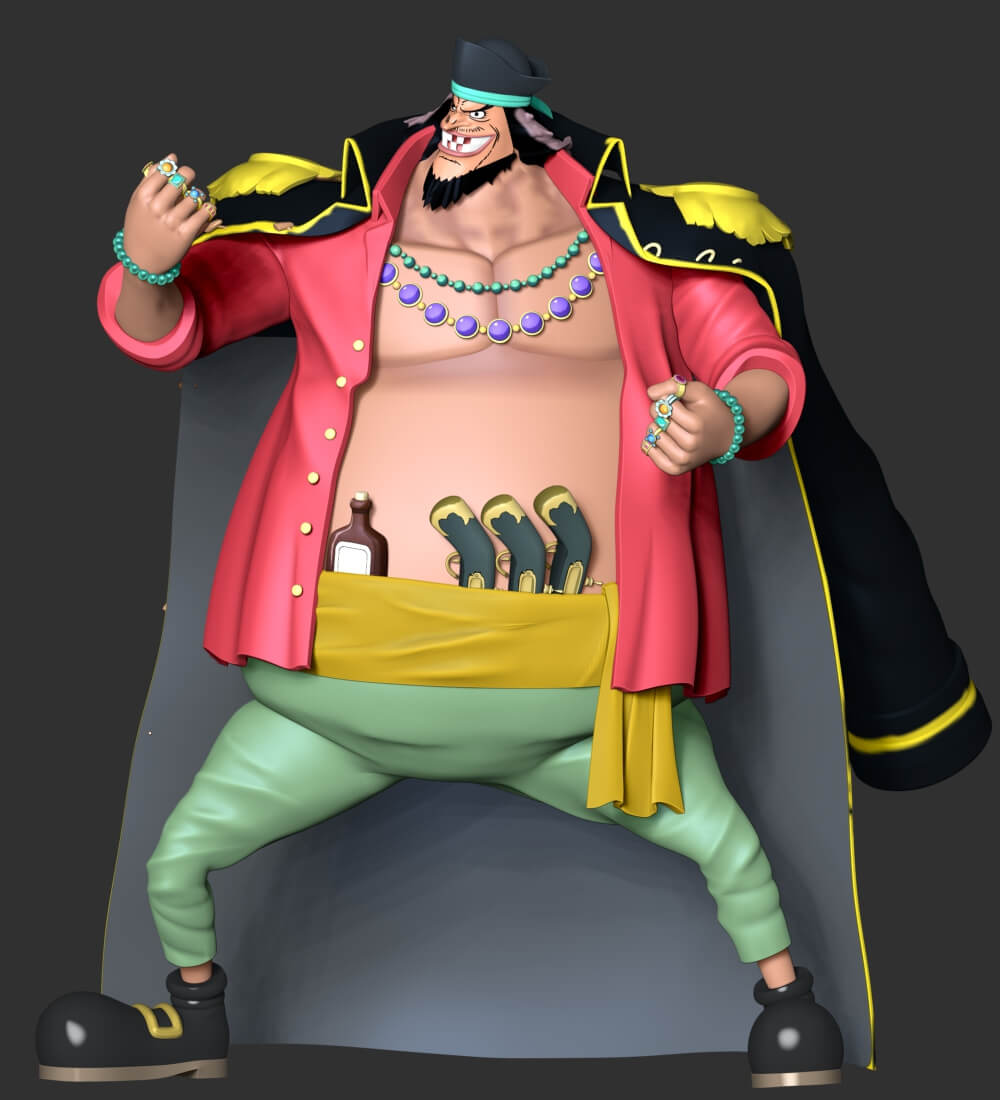 One Piece - Blackbeard - Marshall D. Teach 3D Model by lovemodel