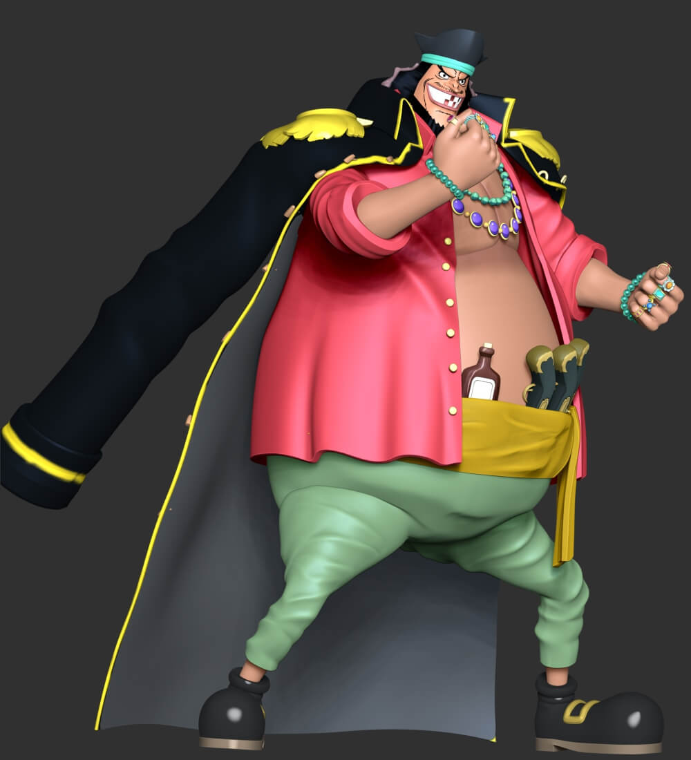 One Piece - Blackbeard - Marshall D. Teach 3D Model by lovemodel