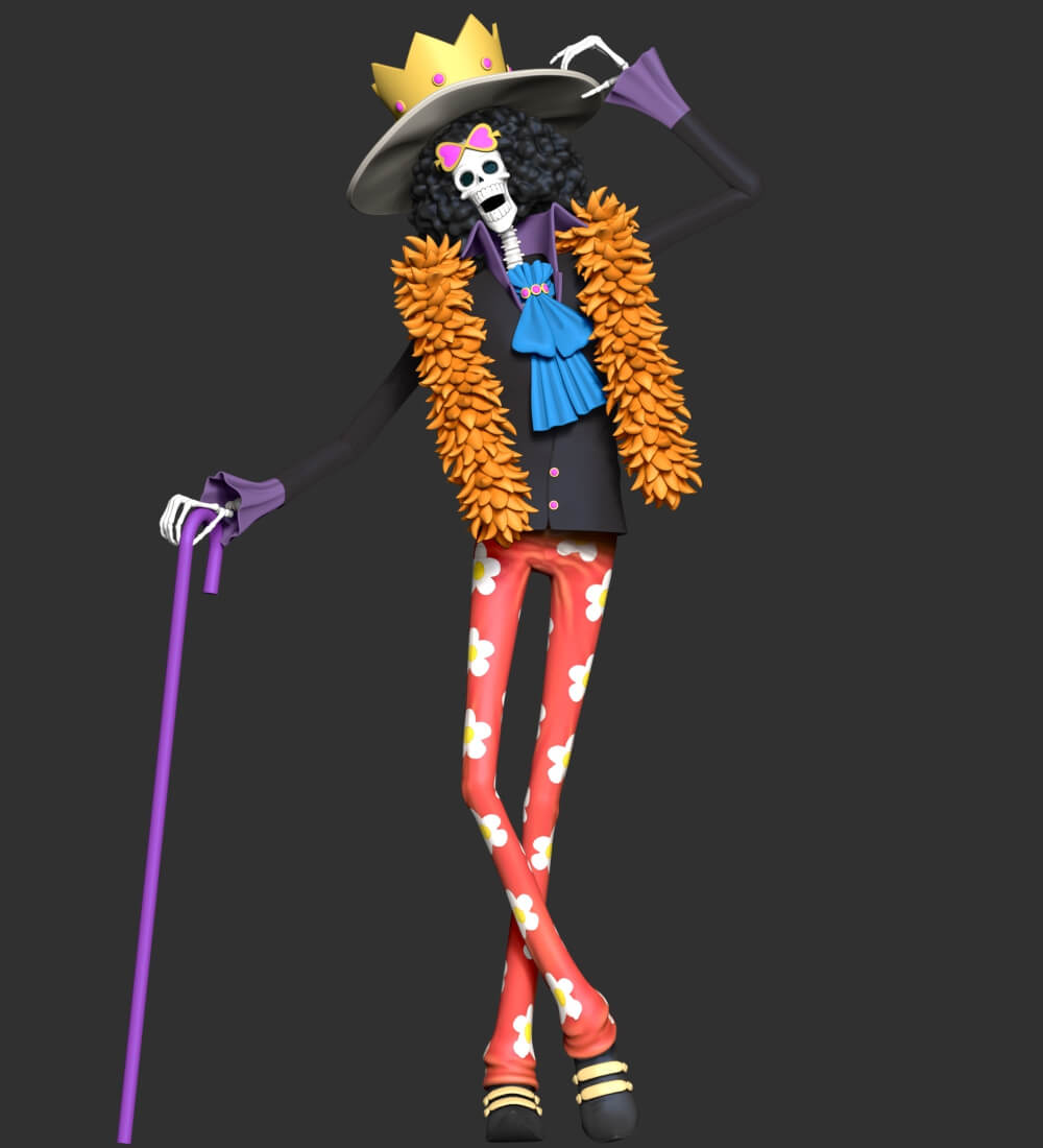 One Piece - Brook 3D Model by lovemodel