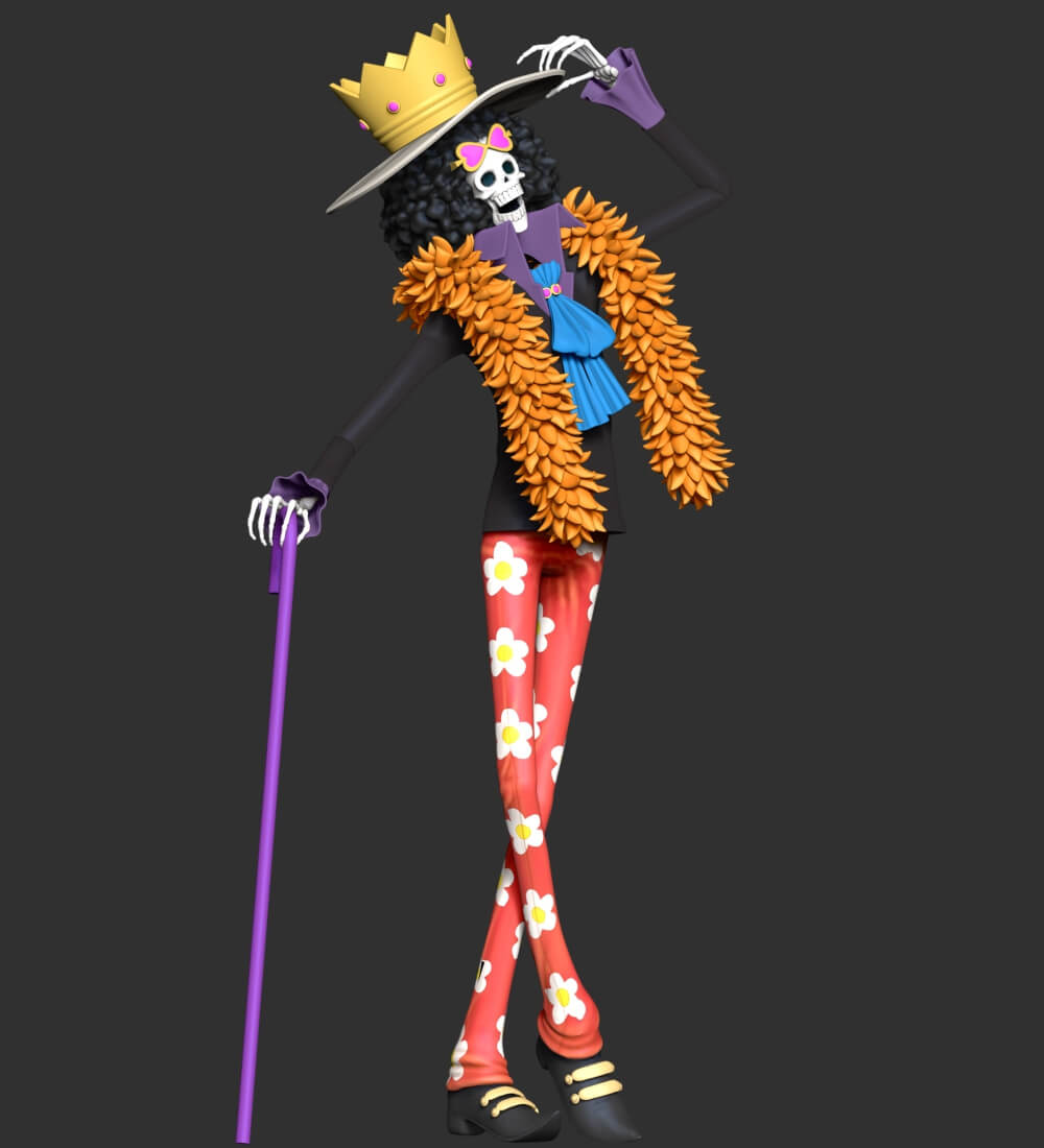 One Piece - Brook 3D Model by lovemodel