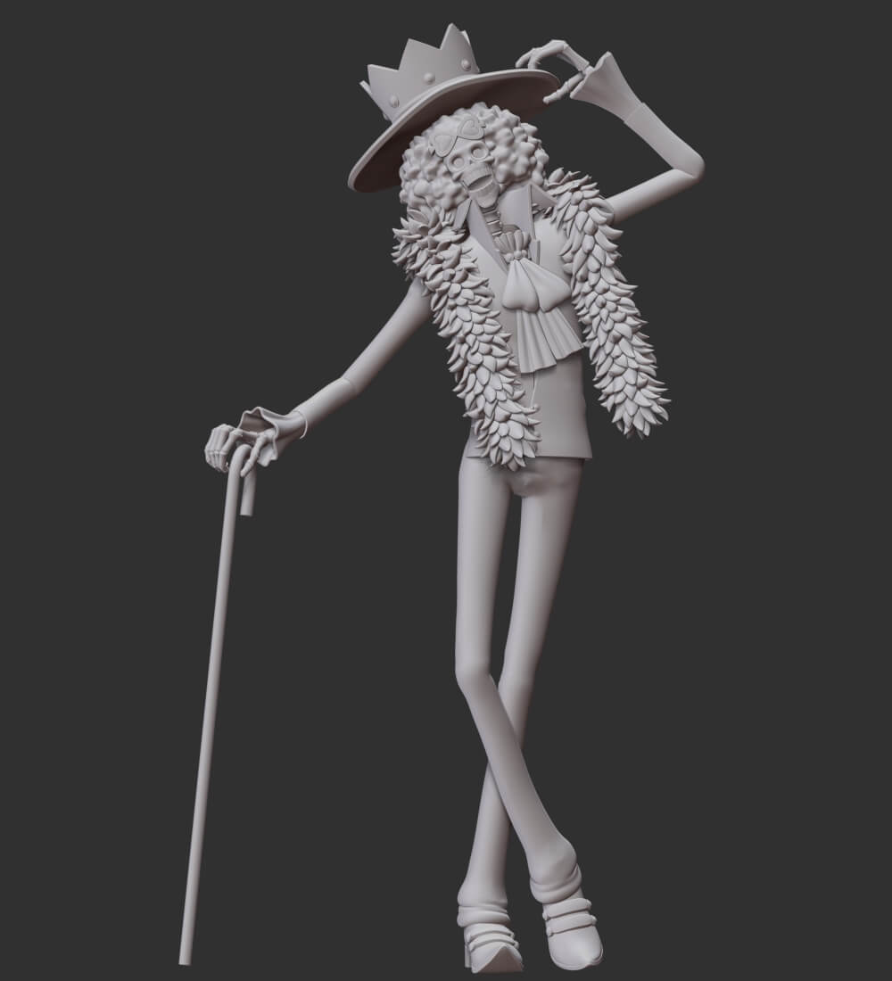 One Piece - Brook 3D Model by lovemodel