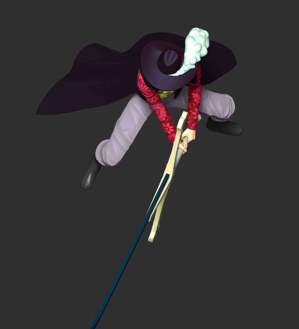 One Piece - Dracule Mihawk 3D Model by lovemodel