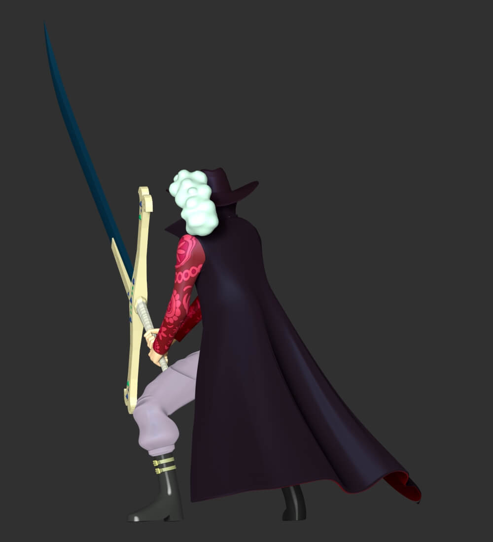 One Piece - Dracule Mihawk 3D Model by lovemodel