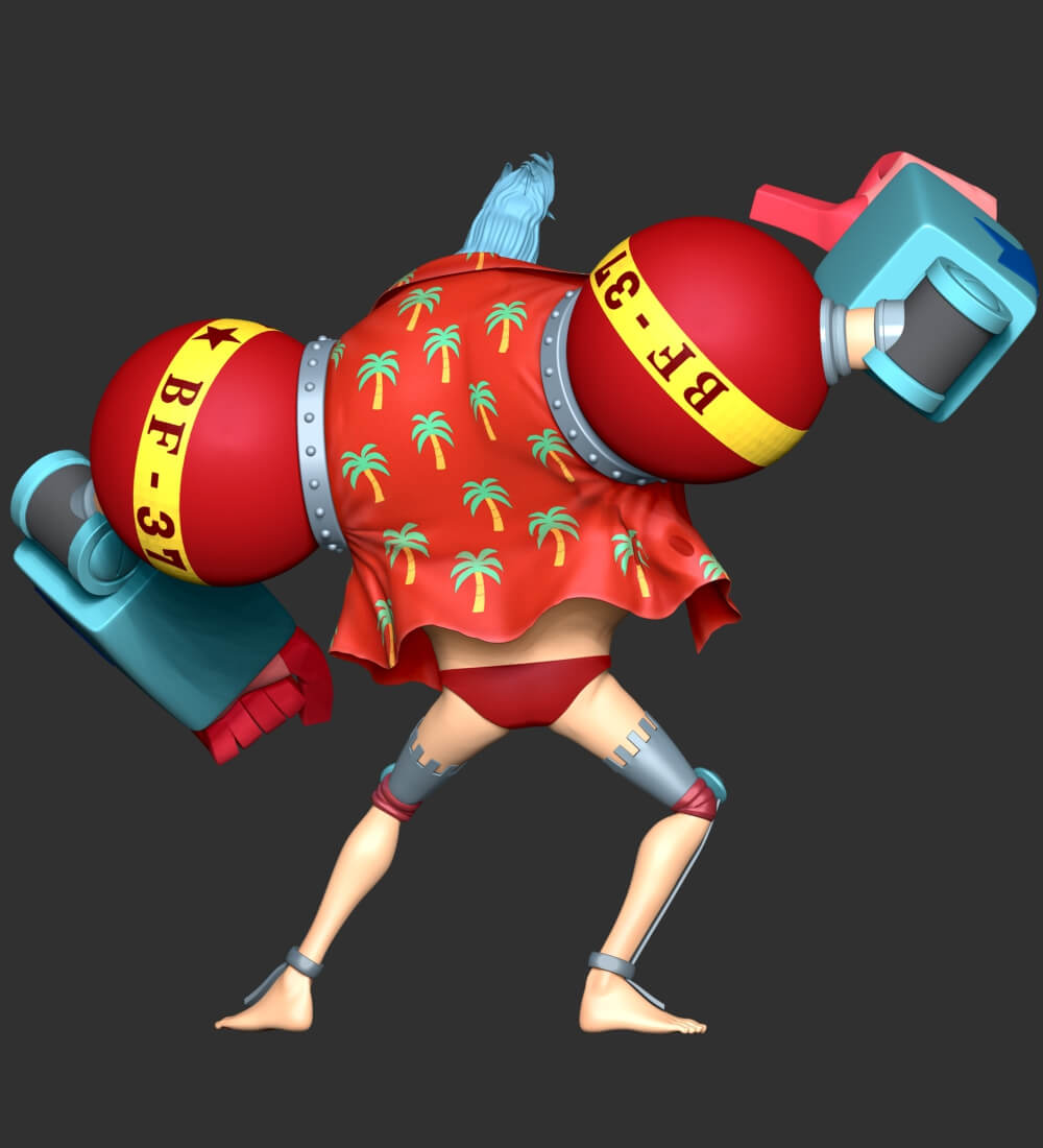 One Piece - Franky 3D Model by lovemodel