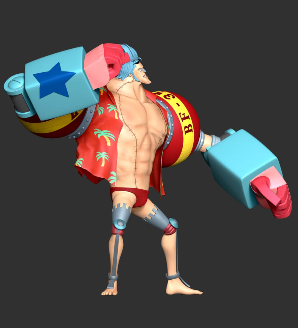 One Piece Franky 3d Model By Lovemodel