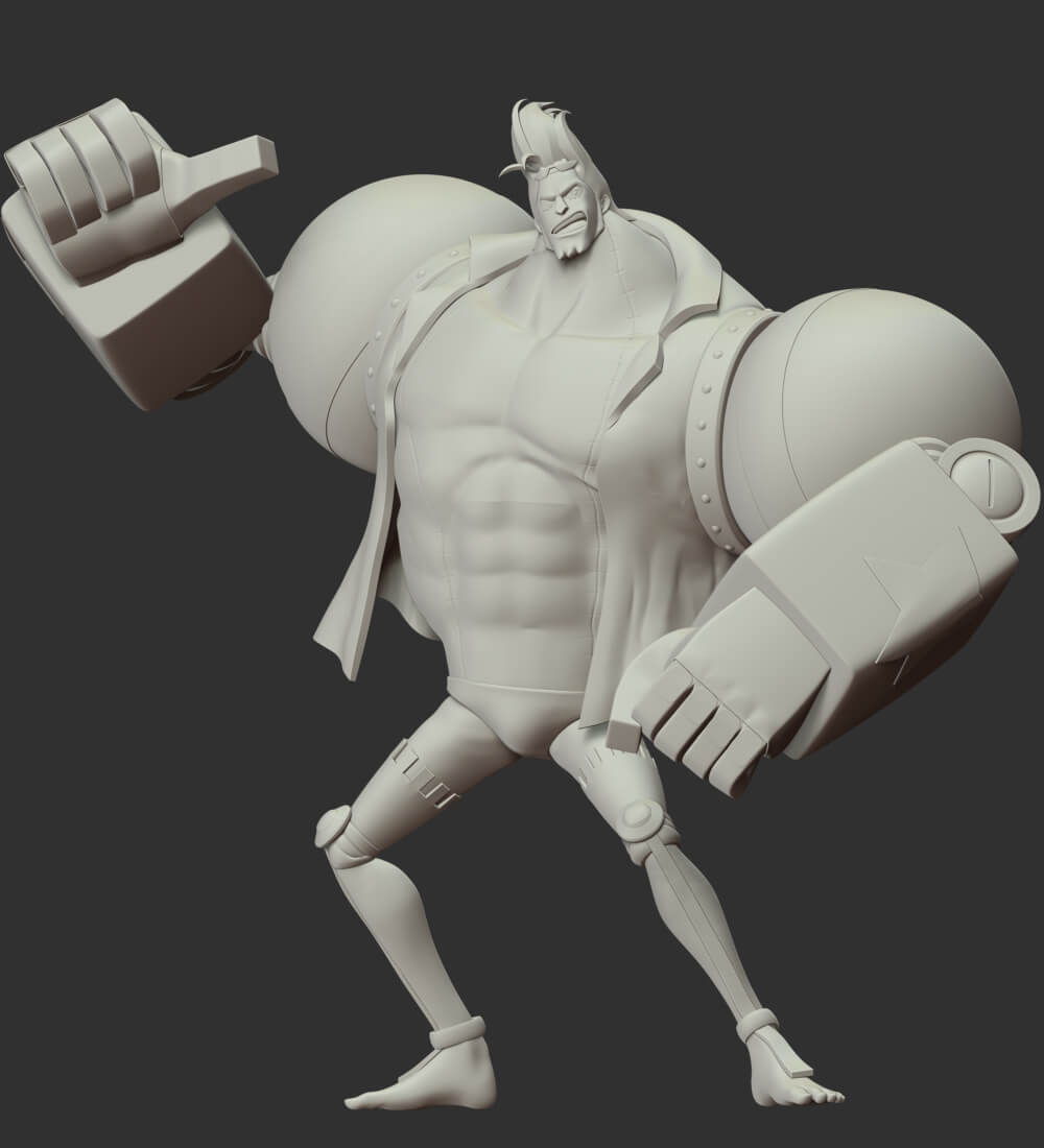 One Piece - Franky 3D Print Model by lovemodel