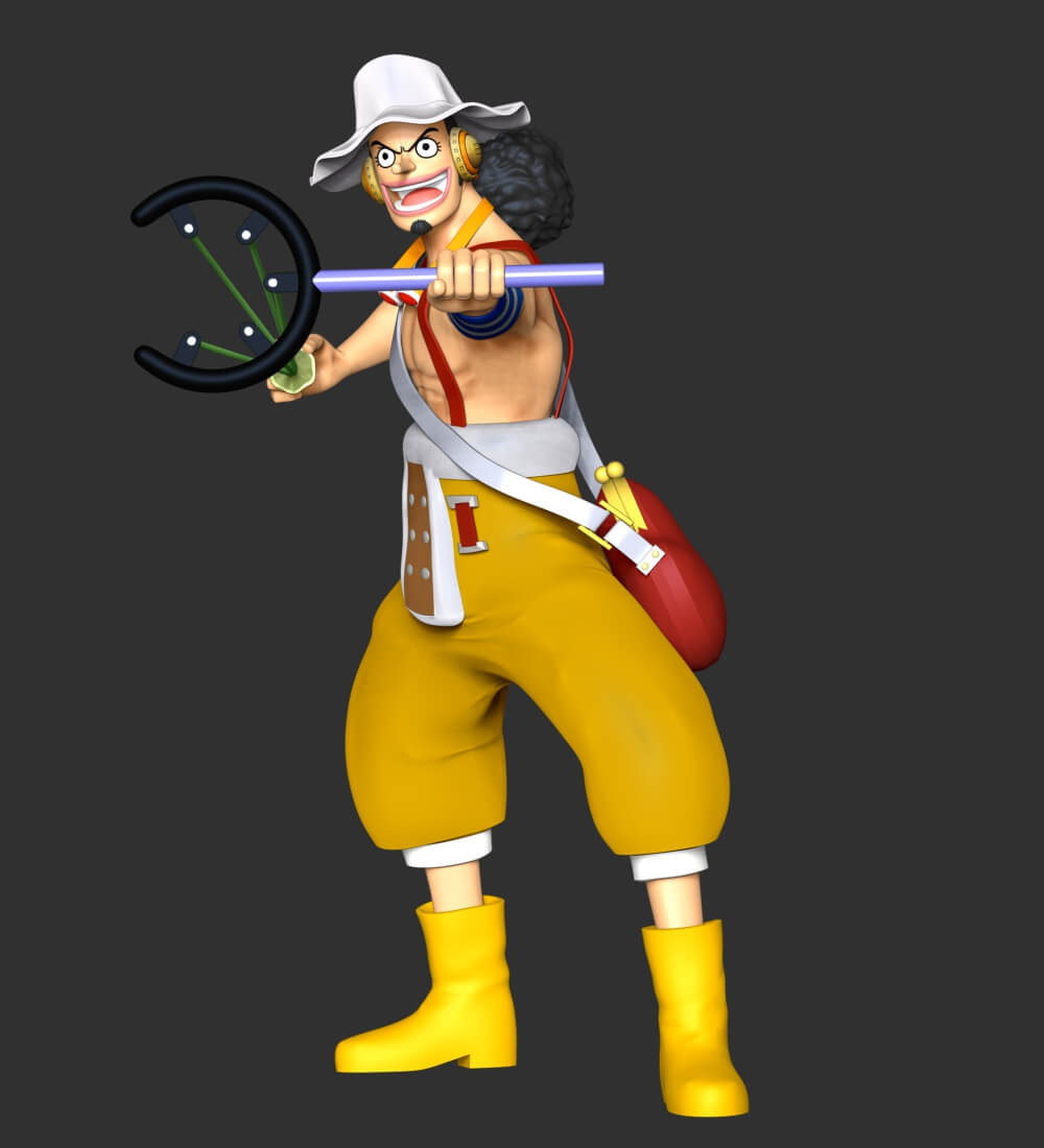 One Piece - God Usopp 3D Model by lovemodel
