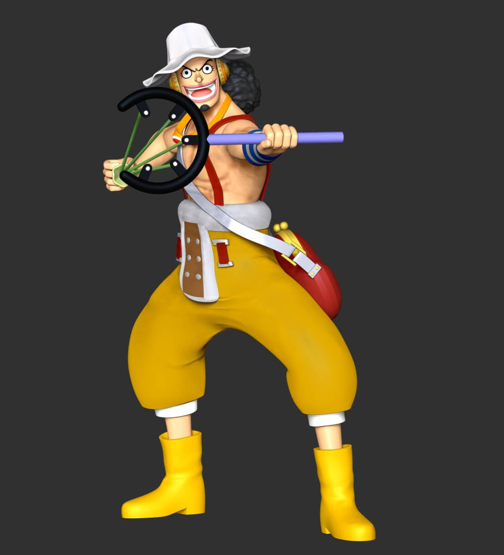 One Piece - God Usopp 3D Model by lovemodel