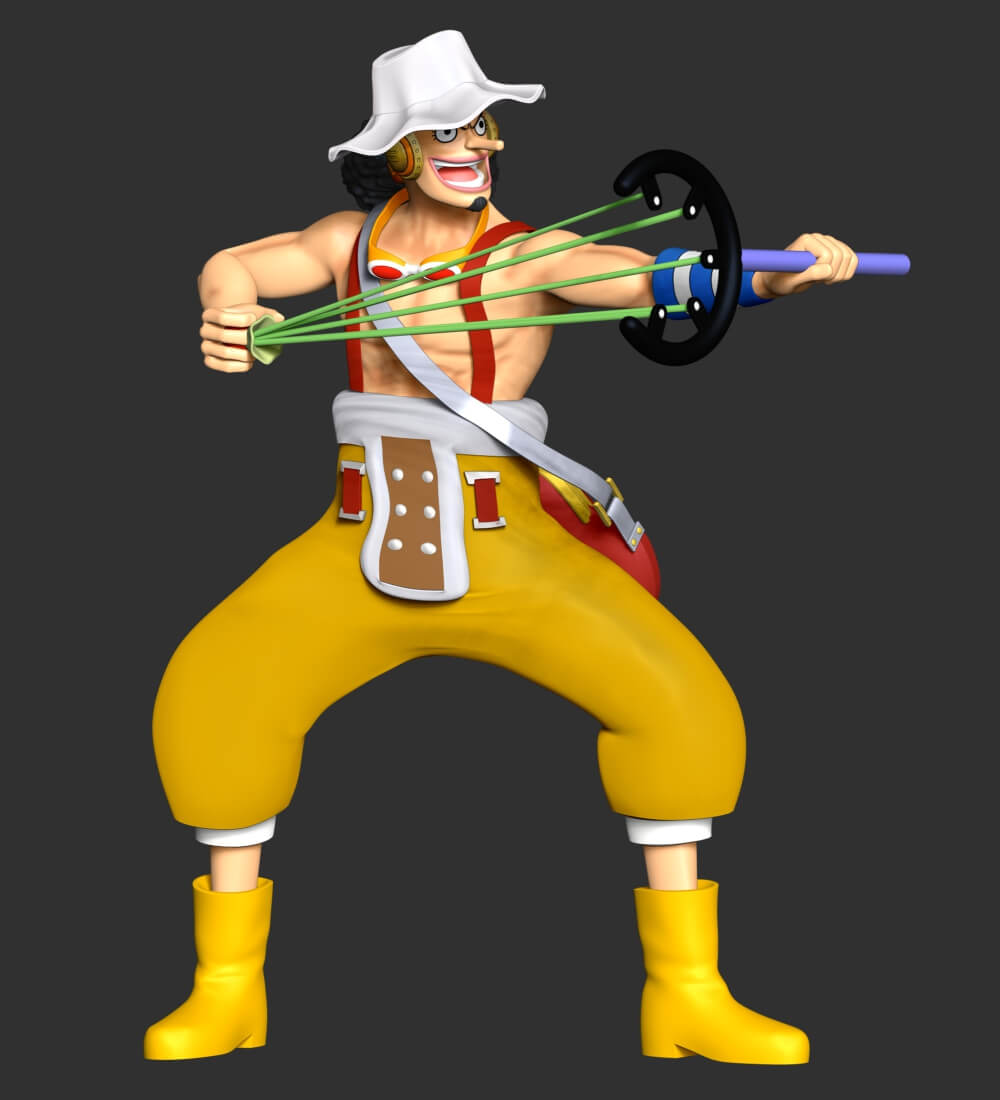 One Piece - God Usopp 3D Model by lovemodel