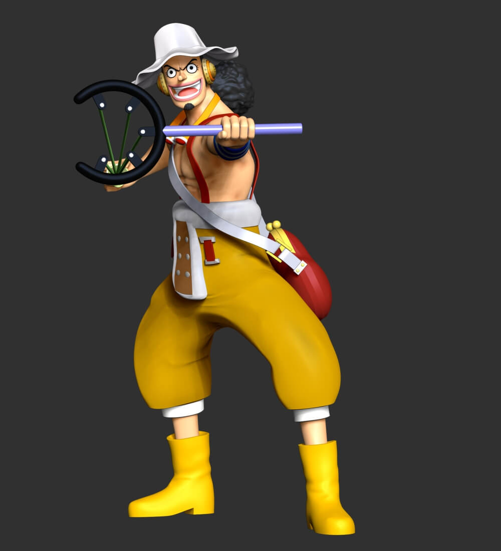 One Piece - God Usopp 3D Model by lovemodel