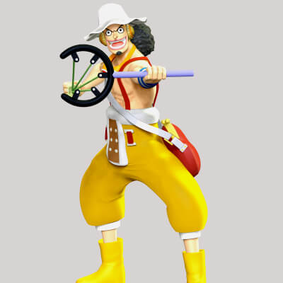 One Piece - God Usopp 3D Model by lovemodel