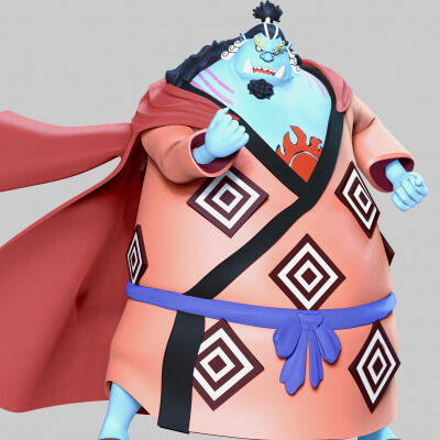 One Piece - Jinbei 3D Model by lovemodel