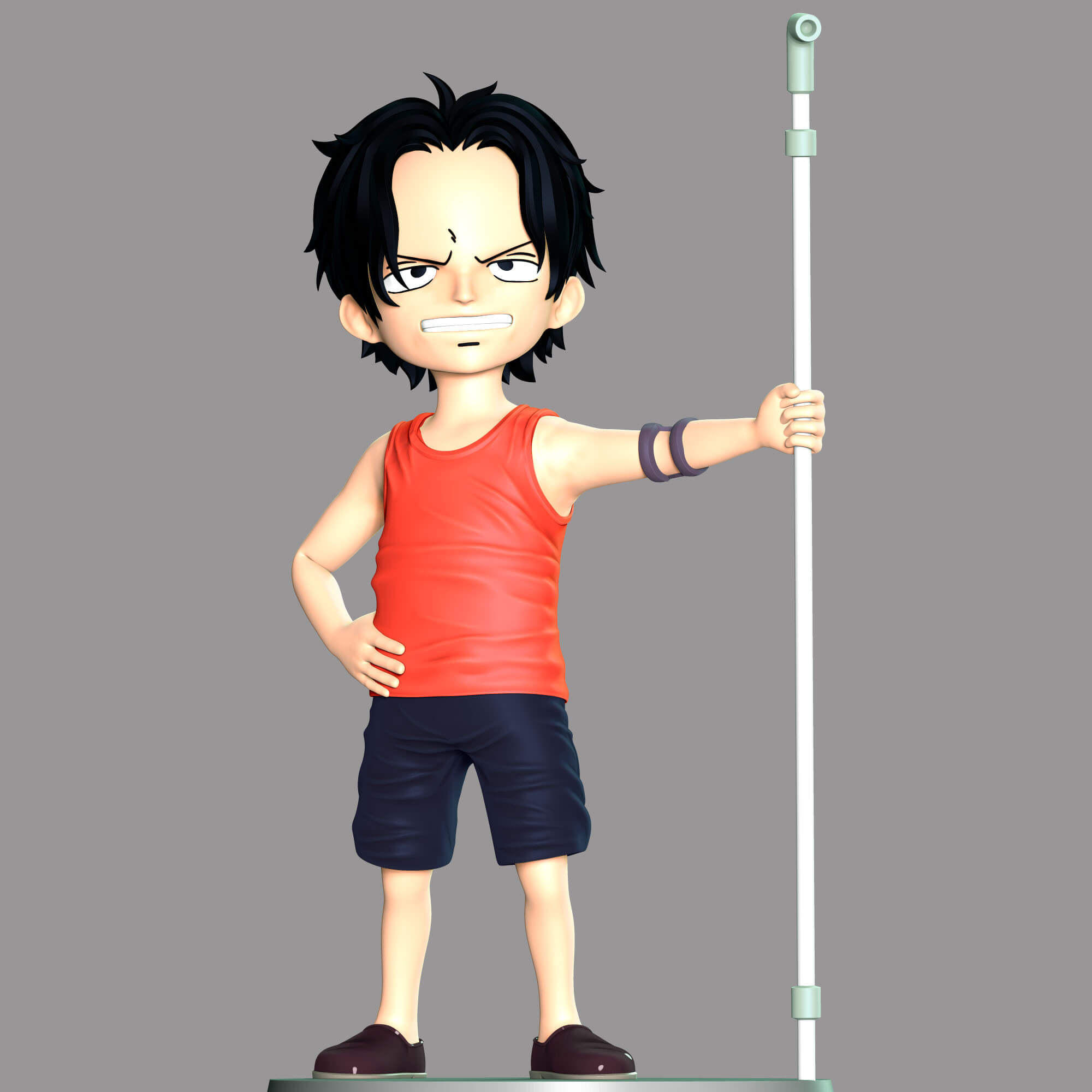 One Piece - Kid Ace 3D Model by lovemodel