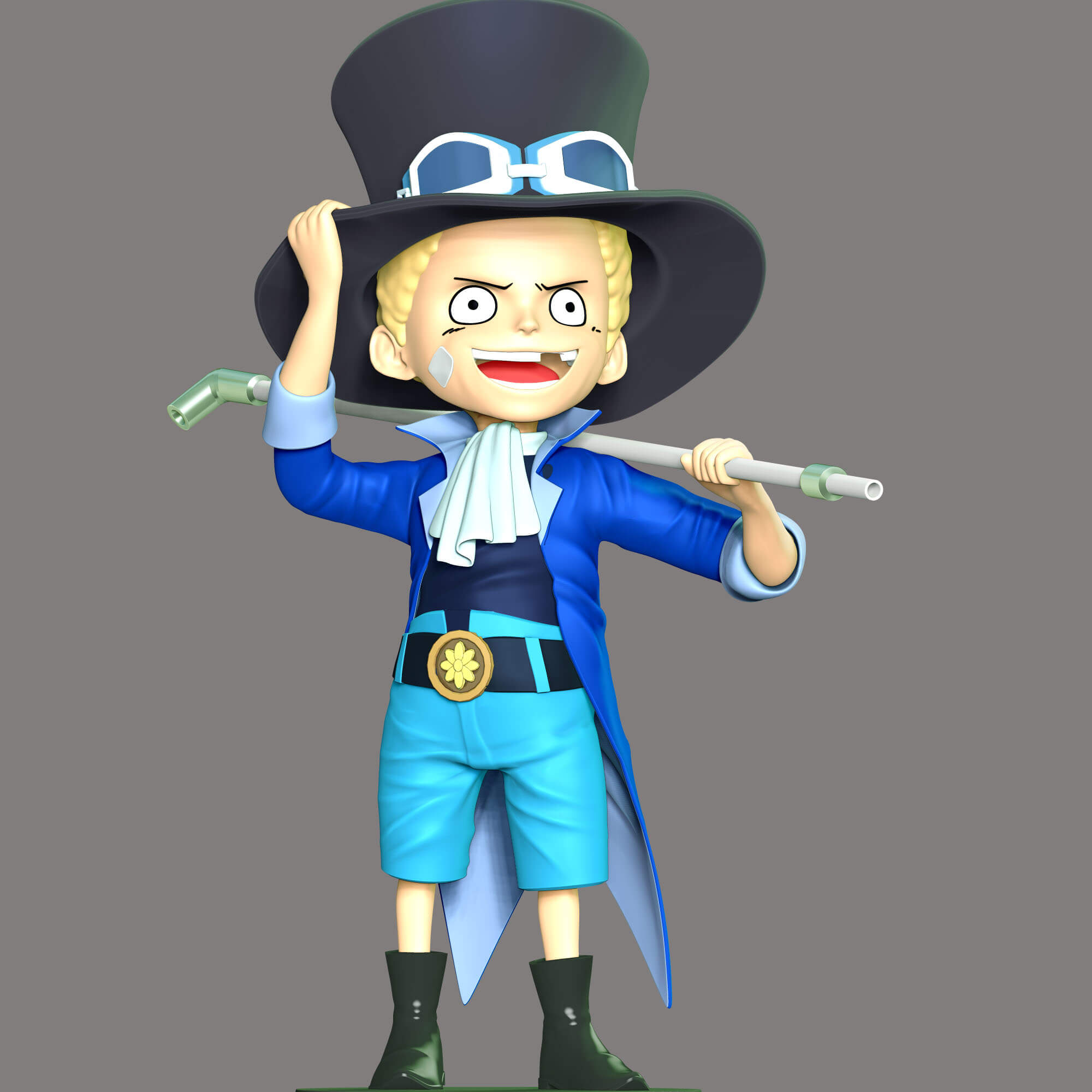 One Piece - Kid Sabo 3D Model by lovemodel