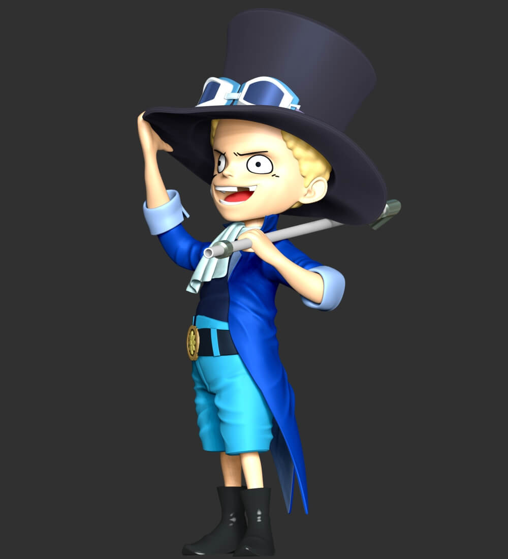 One Piece - Kid Sabo 3D Model by lovemodel