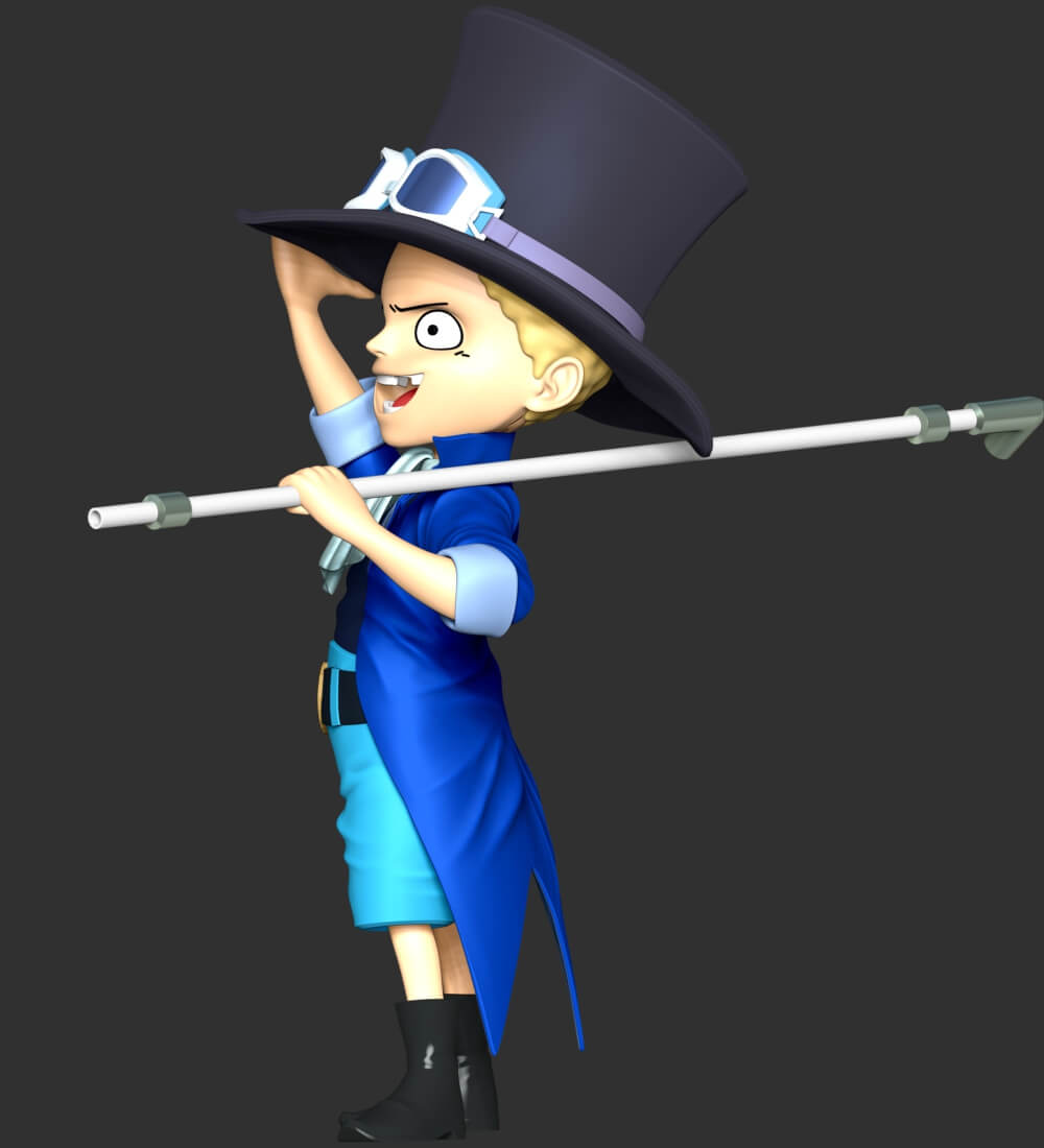 One Piece - Kid Sabo 3D Model by lovemodel