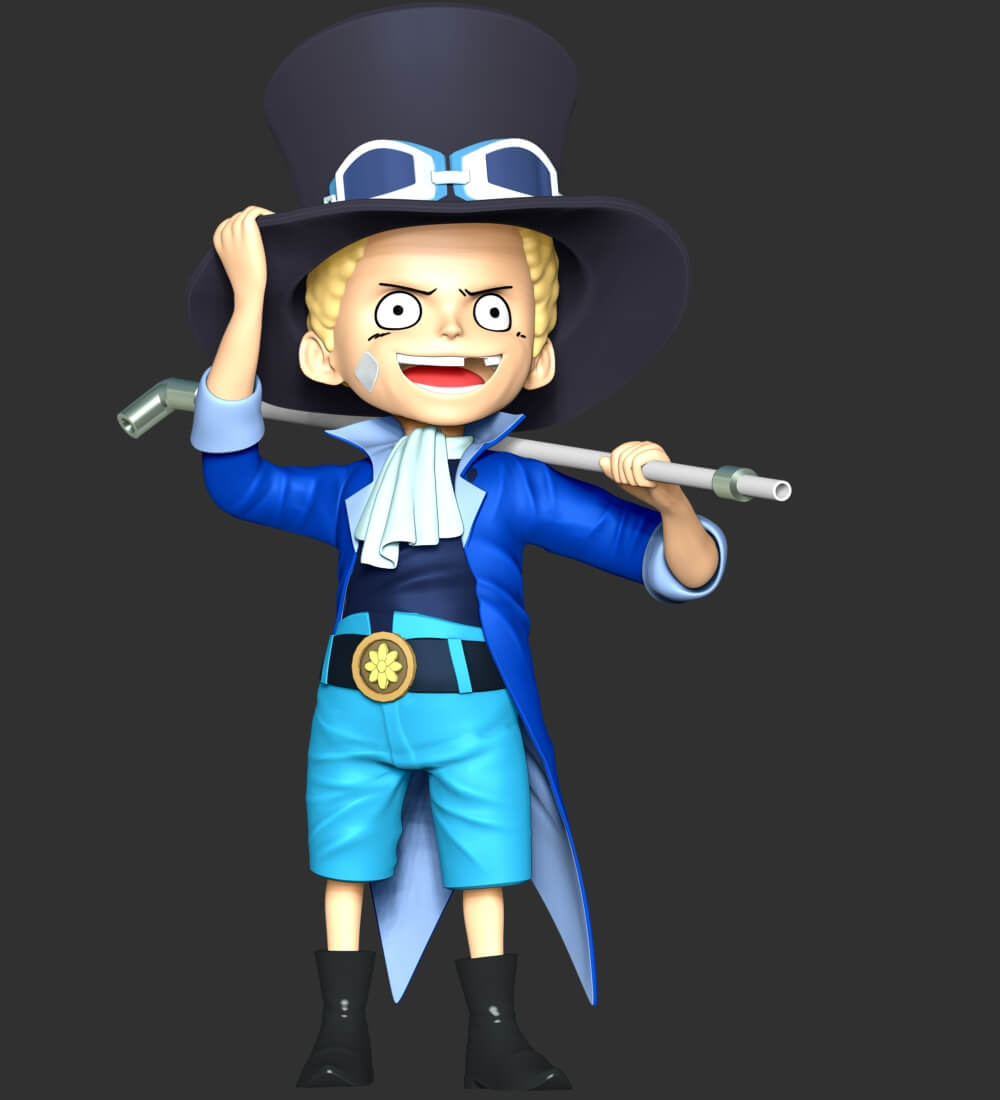 One Piece - Kid Sabo 3D Model by lovemodel
