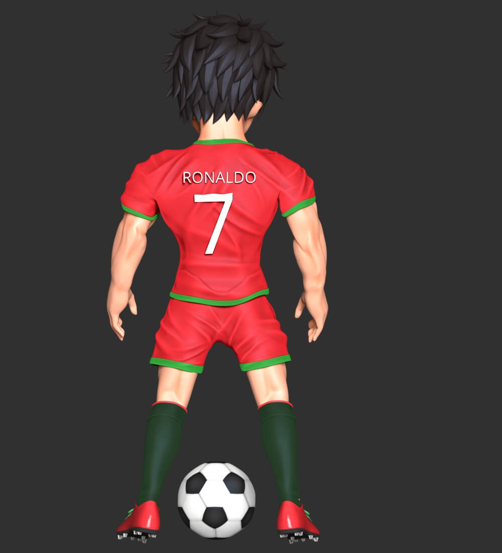 One Piece - Luffy Cosplay Ronaldo 3D Model by lovemodel