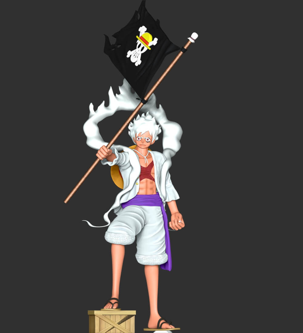 One Piece - Luffy Gear 5 3D Print Model by lovemodel