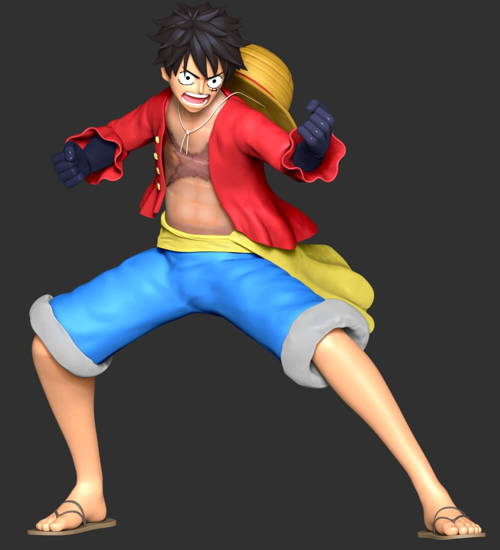One Piece - Luffy 3D Print Model by lovemodel