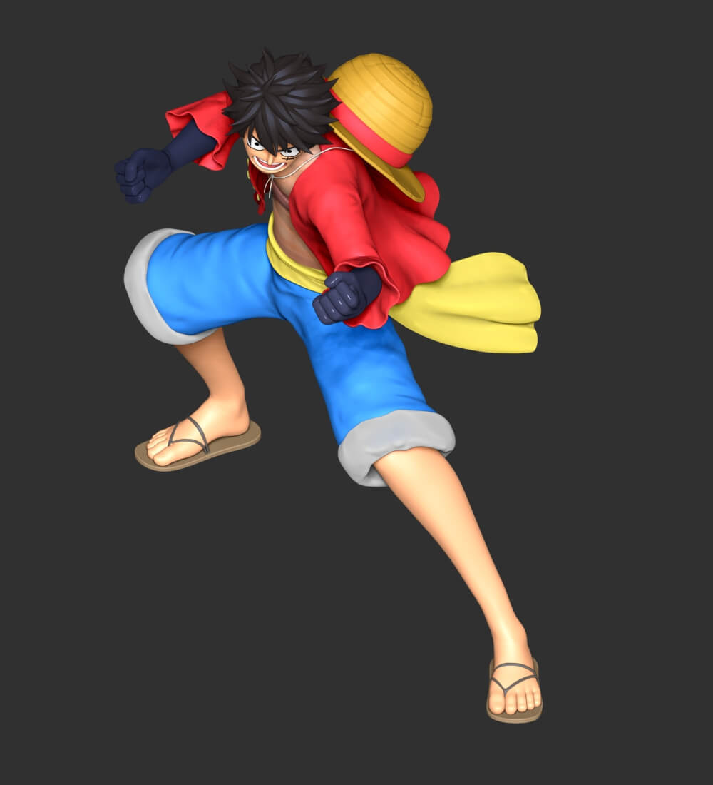 One Piece - Luffy 3D Print Model by lovemodel