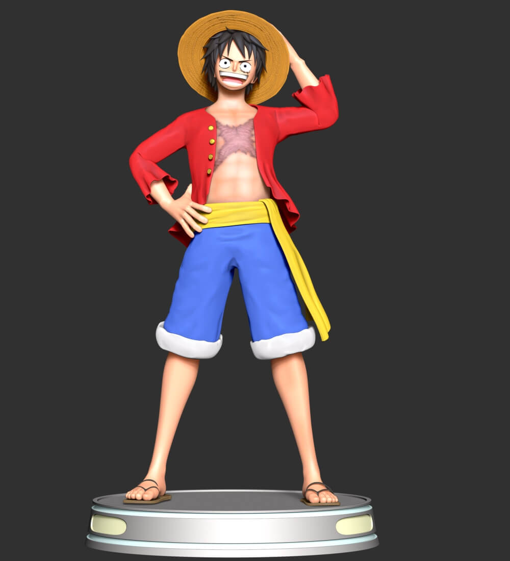 One Piece - Monkey D. Luffy 3D Model by lovemodel