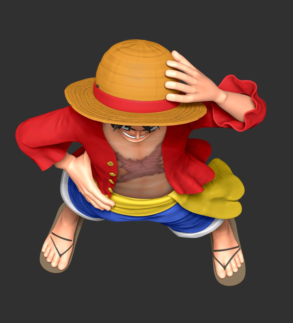 One Piece - Monkey D. Luffy 3D Model by lovemodel