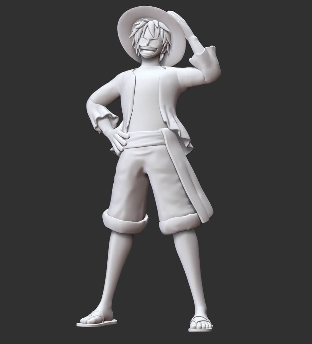 One Piece - Monkey D. Luffy 3D Model by lovemodel