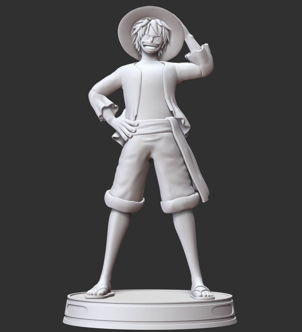 One Piece - Monkey D. Luffy 3D Model by lovemodel