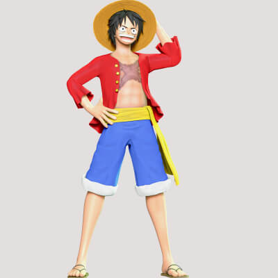 One Piece - Monkey D. Luffy 3D Model by lovemodel
