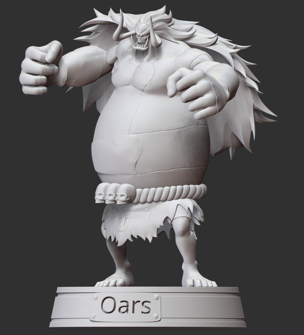 One Piece - Oars 3D Model by lovemodel