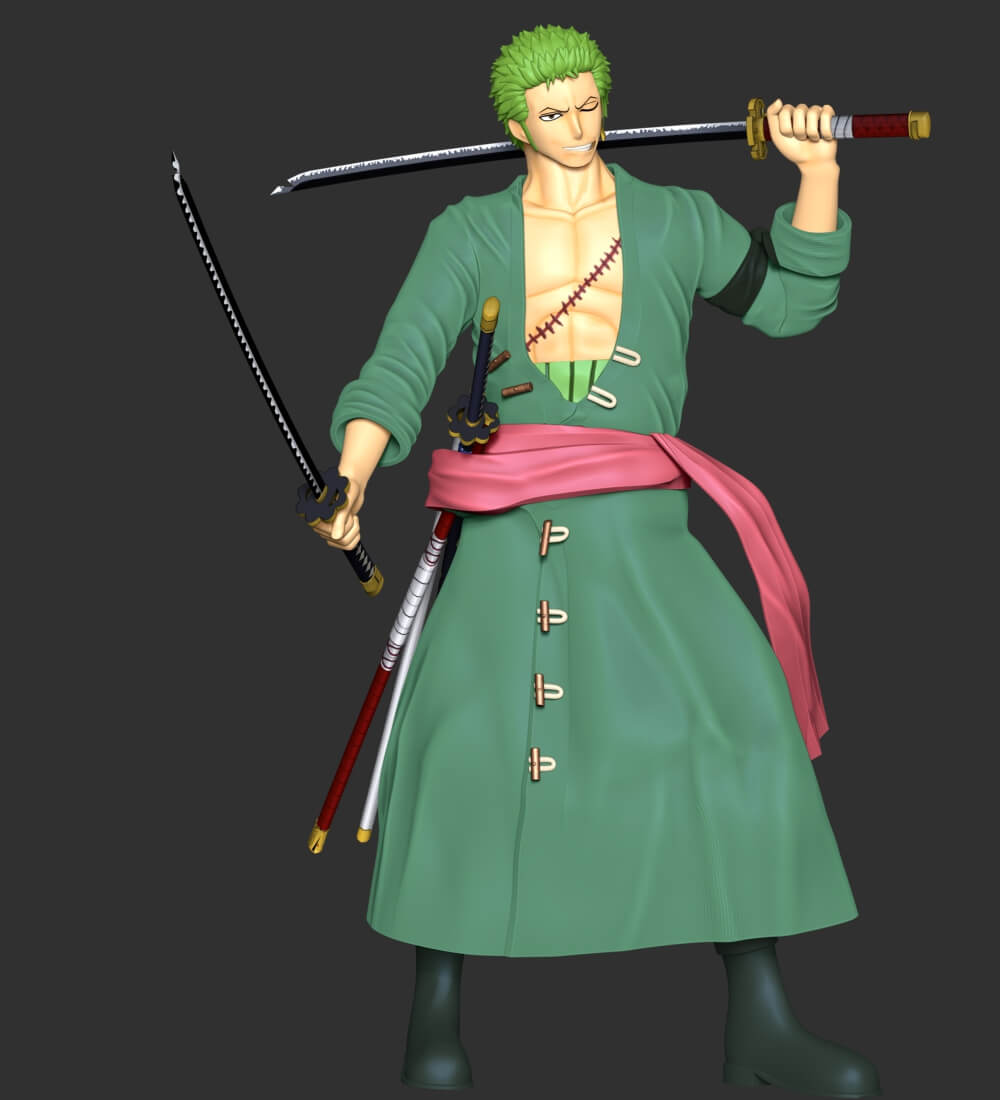 One Piece - Roronoa Zoro 3D Model by lovemodel