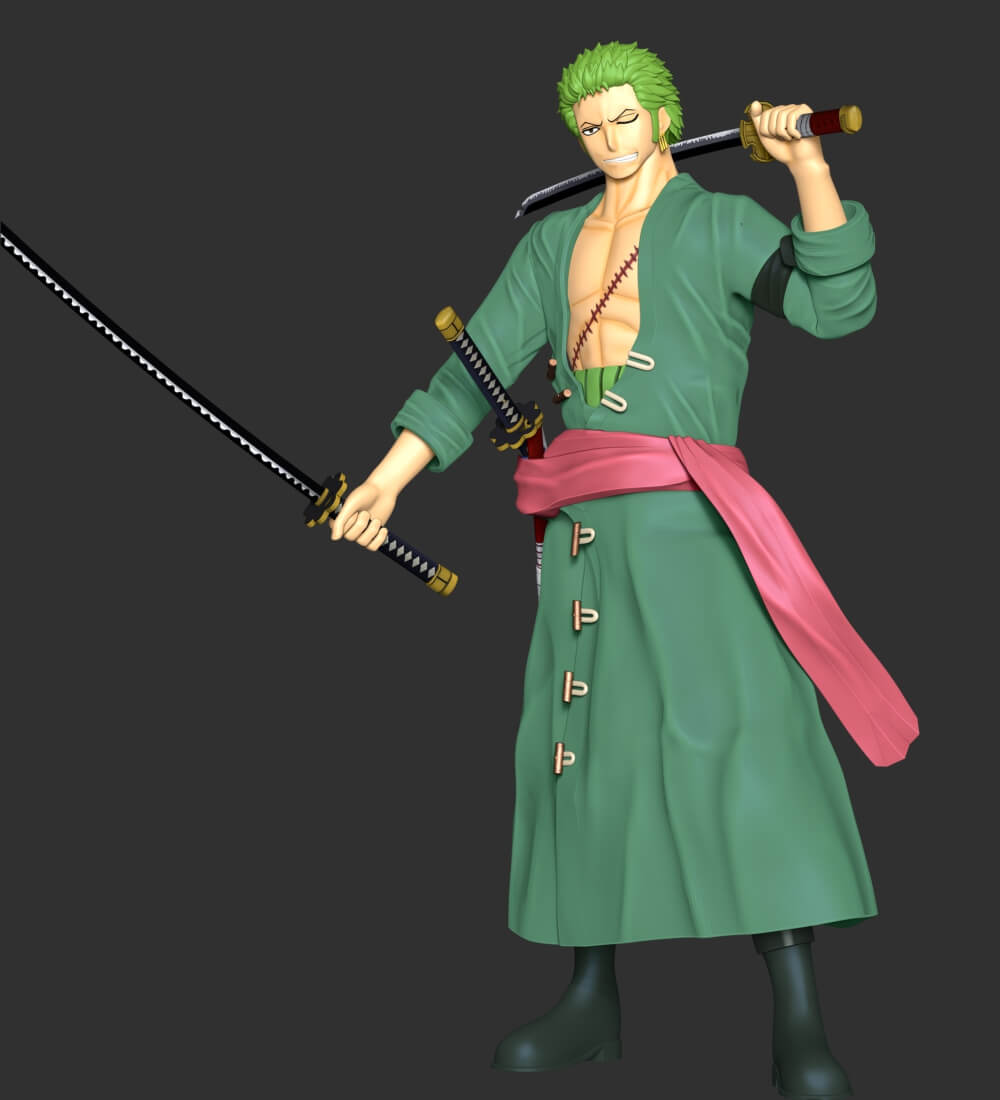 One Piece - Roronoa Zoro 3D Model by lovemodel