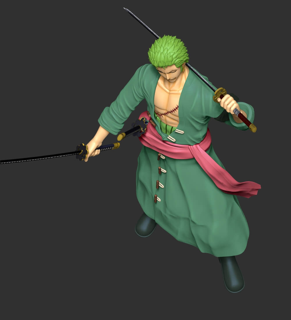 One Piece - Roronoa Zoro 3D Model by lovemodel