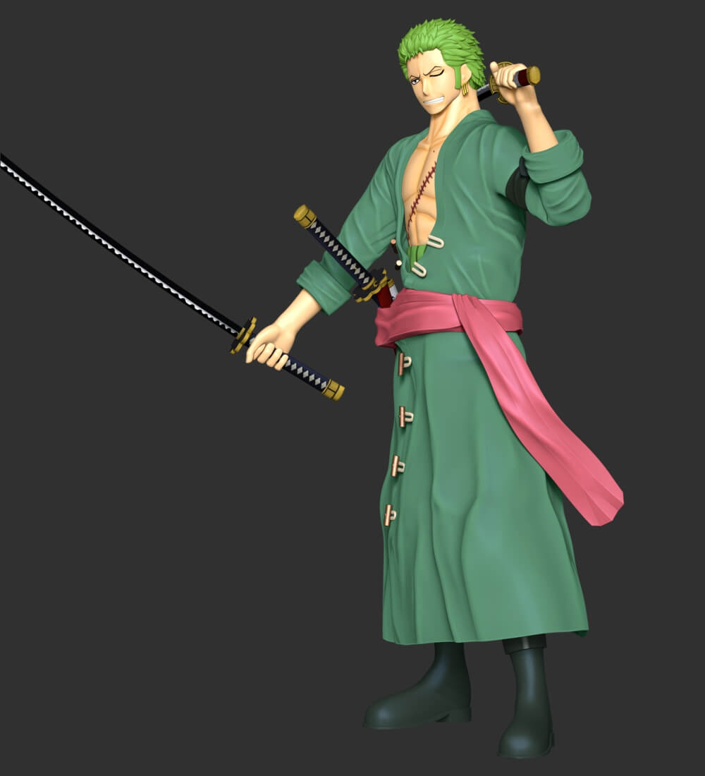 One Piece - Roronoa Zoro 3D Model by lovemodel