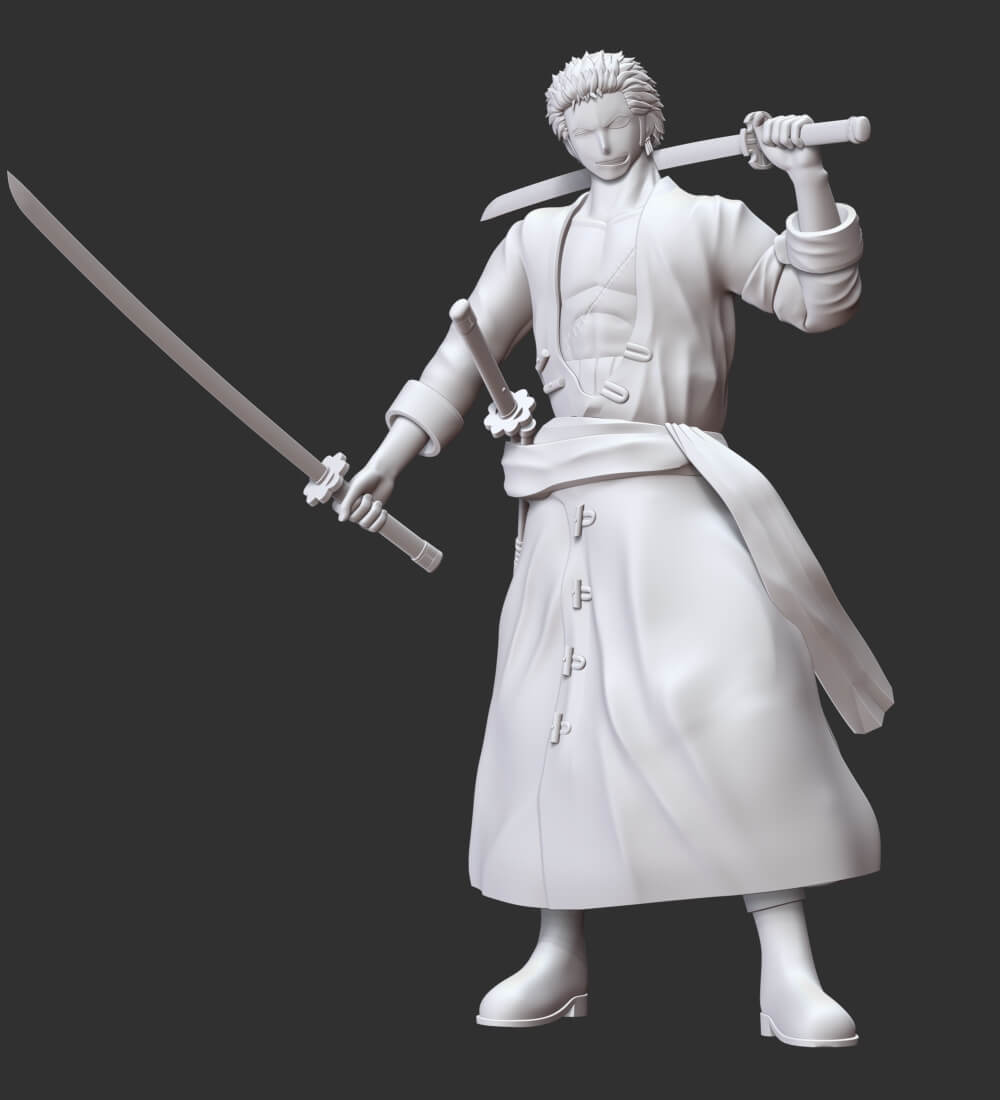 One Piece - Roronoa Zoro 3D Model by lovemodel
