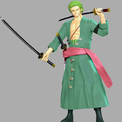 One Piece - Roronoa Zoro 3D Model by lovemodel