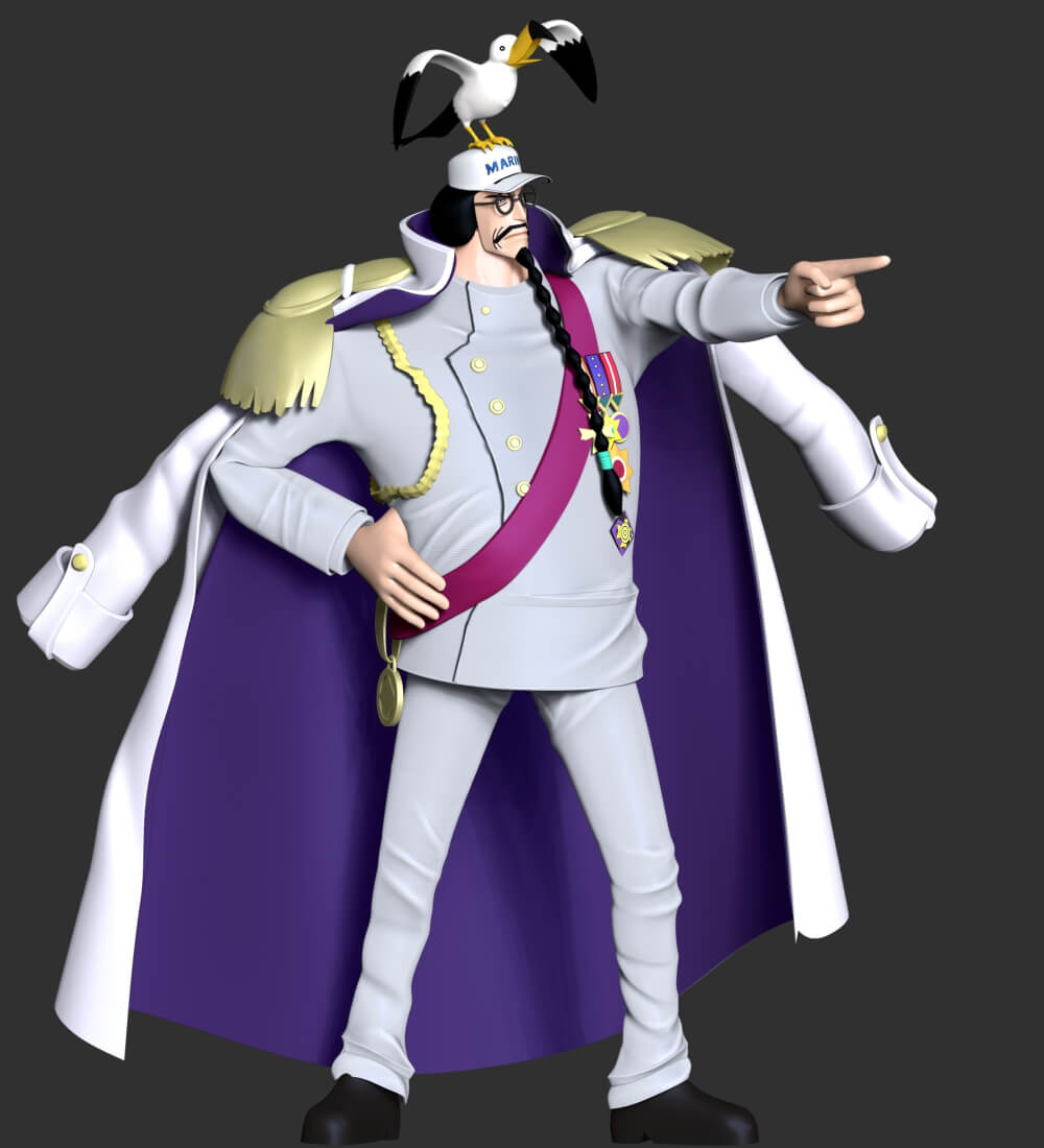 One Piece - Sengoku 3D Model by lovemodel