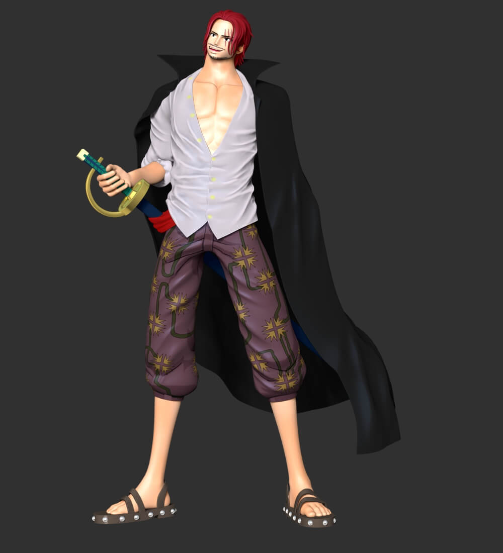 One Piece - Shanks 3D Model by lovemodel