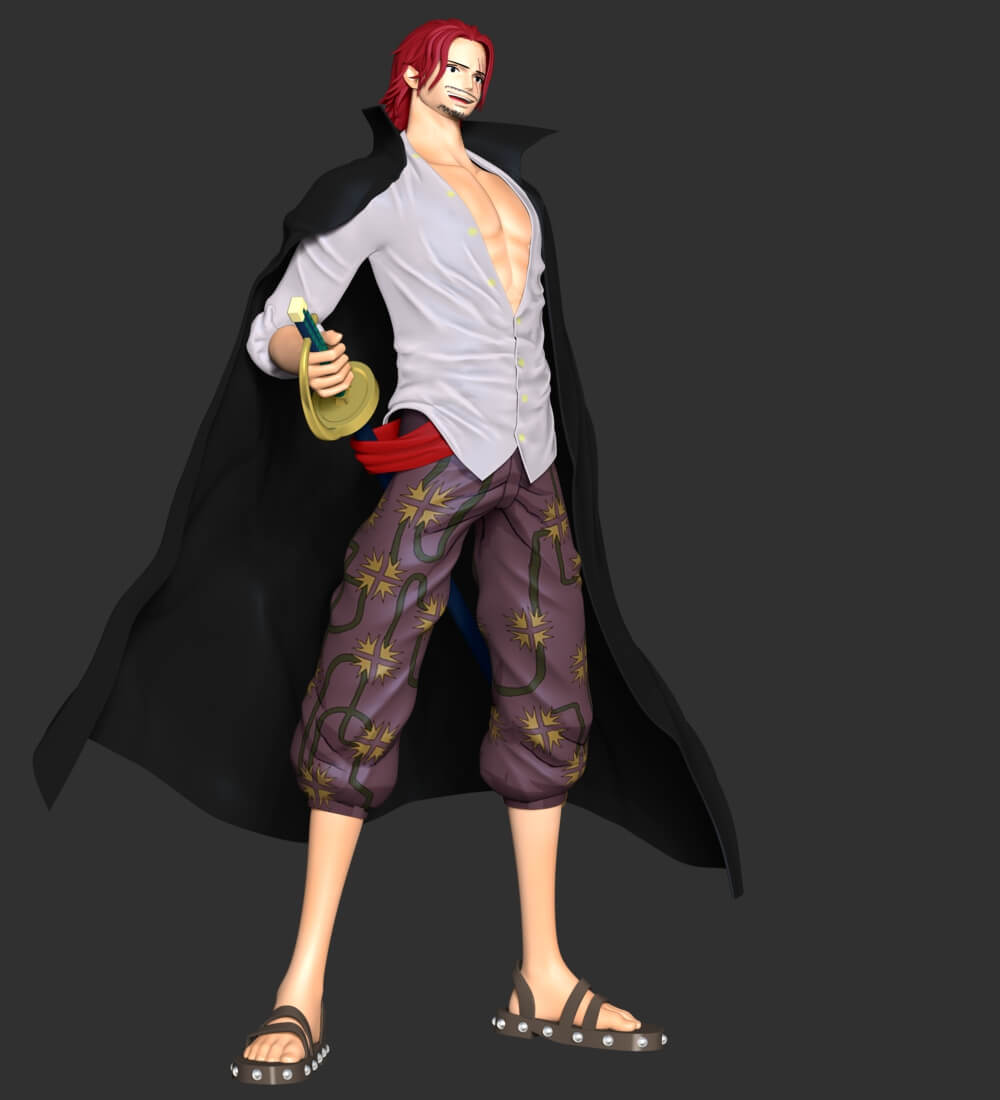 One Piece - Shanks 3D Model by lovemodel