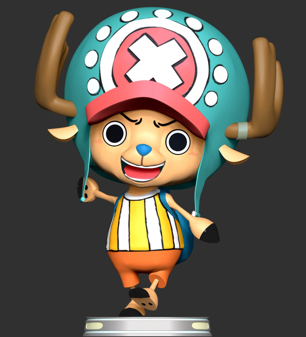 One Piece - Tony Tony Chopper 3D Model by lovemodel