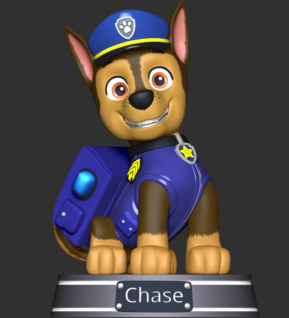 Paw Patrol - Chase Police 3D Print Model by lovemodel