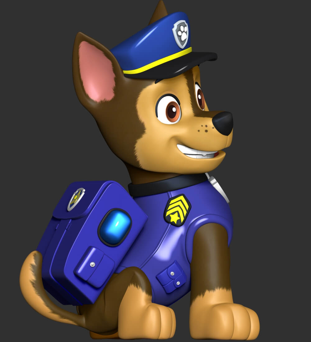 Paw Patrol - Chase Police 3D Model by lovemodel