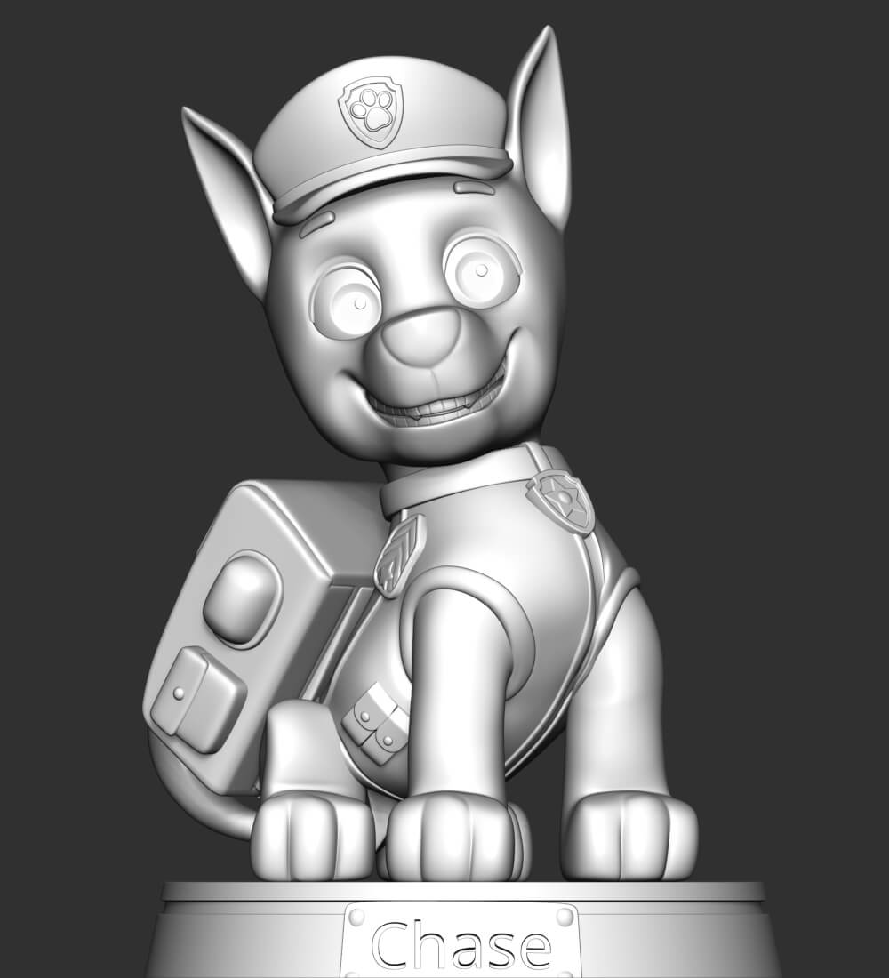 Paw Patrol - Chase Police 3D Model by lovemodel