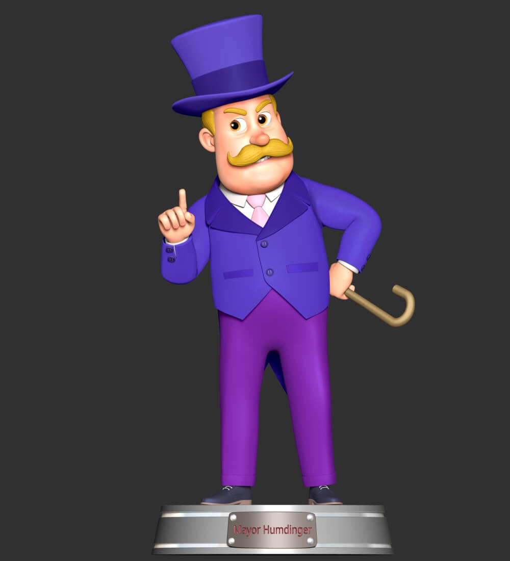 Paw Patrol - Mayor Humdinger 3D Model by lovemodel