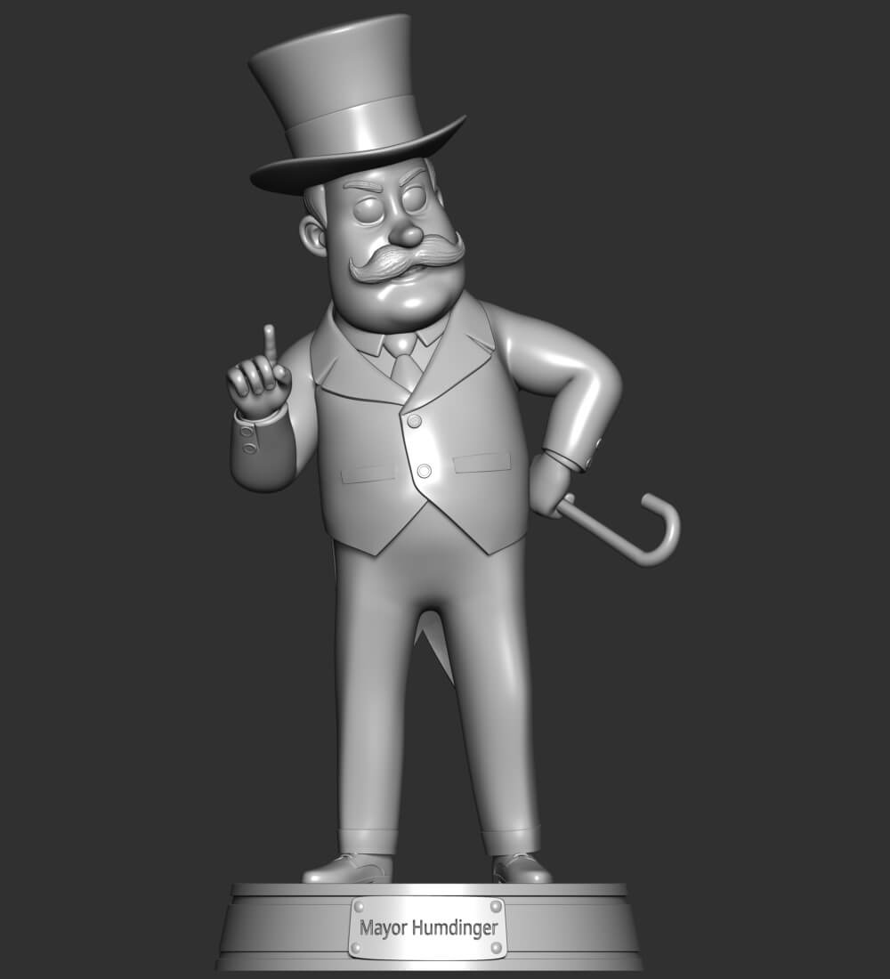 Paw Patrol - Mayor Humdinger 3D Print Model by lovemodel