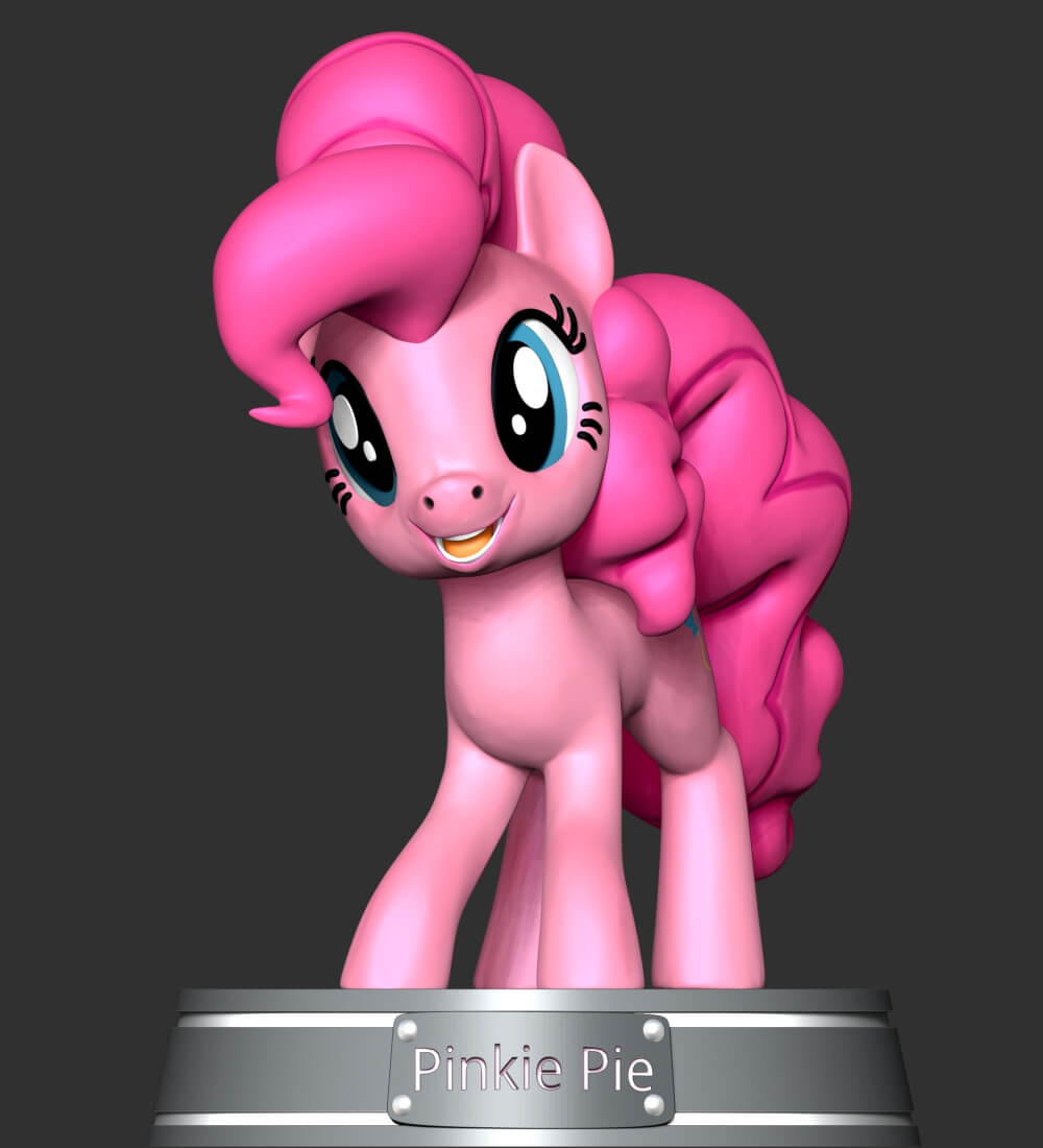 Pinkie Pie - My Little Pony 3D Print Model by lovemodel